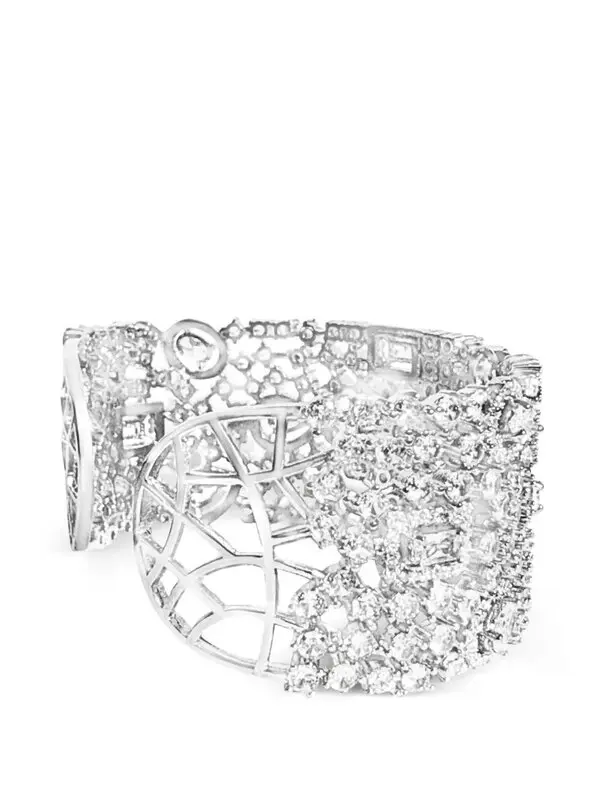 HZMER JEWELLERY Stardust Mirage Cuff Bracelet - Silver