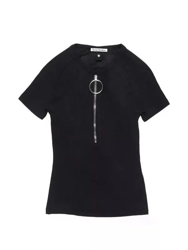 Acne Studios Zip Short-sleeve Top