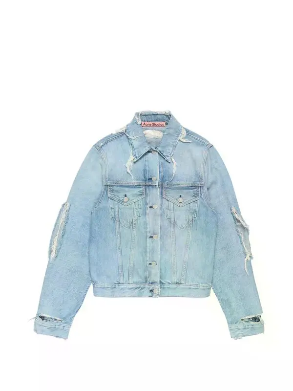 Acne Studios Distressed Denim Trucker Jacket