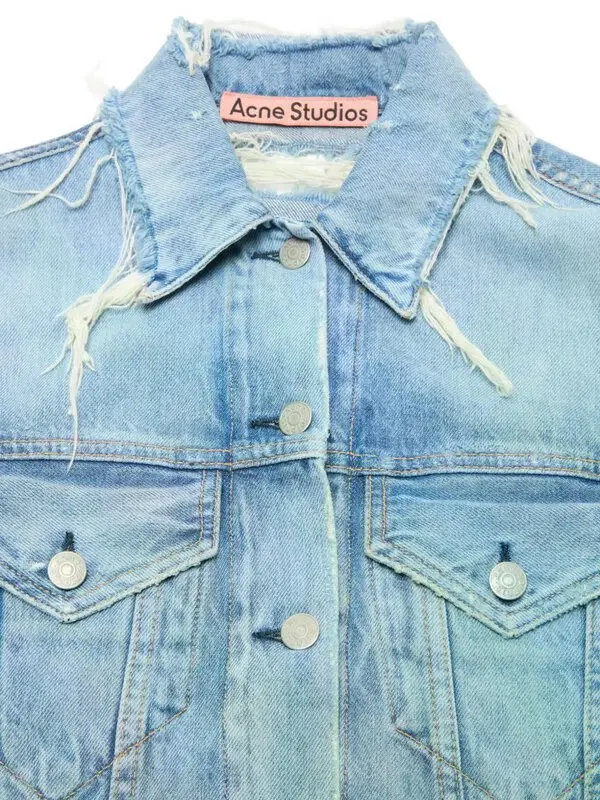 Acne Studios Distressed Denim Trucker Jacket