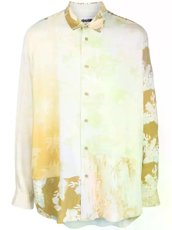 MAGLIANO Graphic-print Cotton Shirt - Yellow