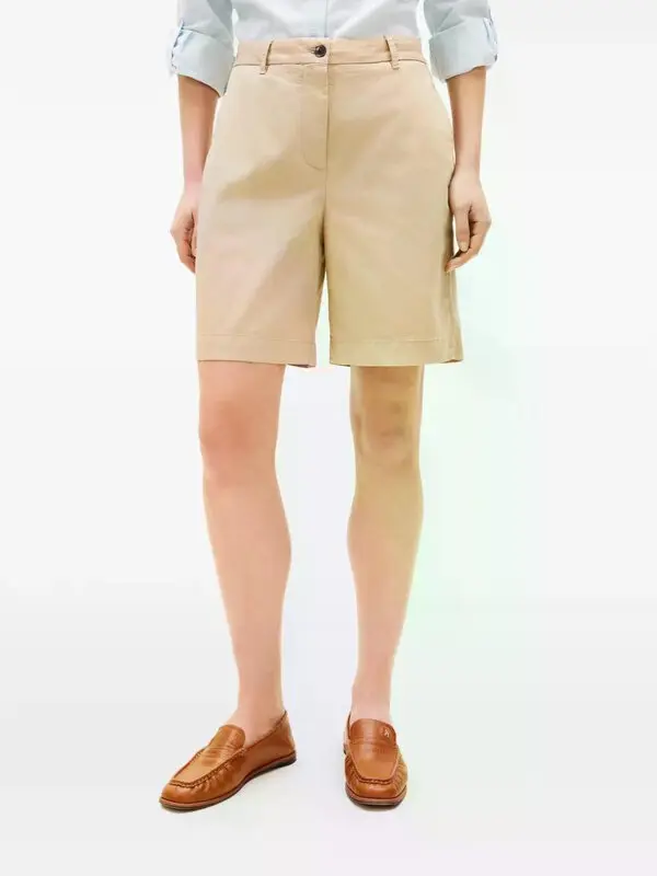 Tommy Hilfiger Belted Tailored Shorts - Neutrals