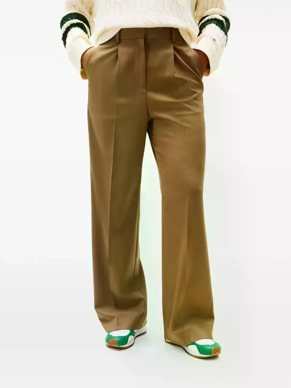Tommy Hilfiger Pleated Wide Leg Trousers