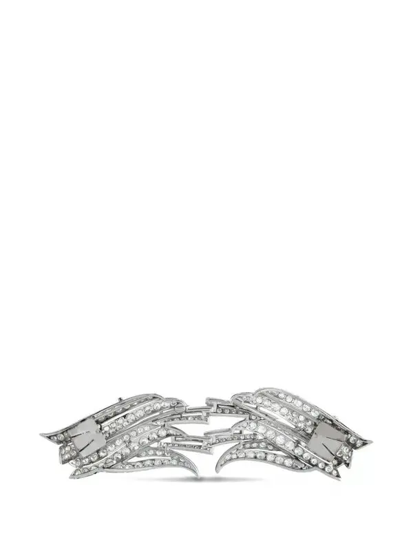 LB EXCLUSIVE Diamond Platinum Brooch - Silver