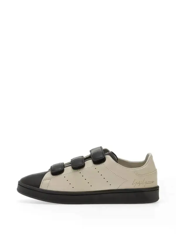 Y3 Stan Smith Leather Sneakers With Perforated Detail - Neutrals