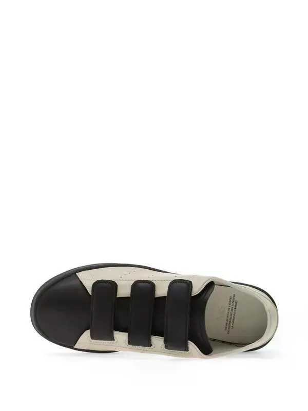Y3 Stan Smith Leather Sneakers With Perforated Detail - Neutrals