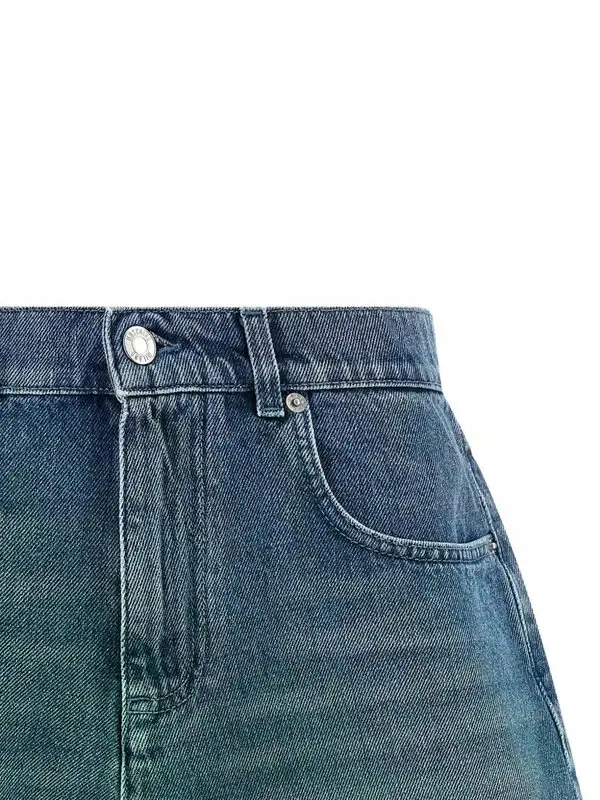Moschino Heart-embroidered Denim Shorts