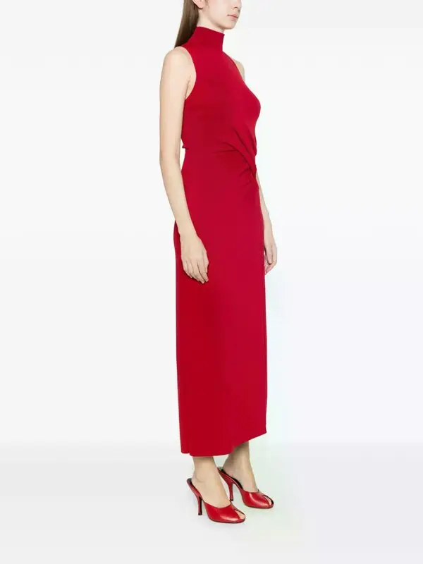 Cult Gaia Midi Amana Cut-out Dress - Red