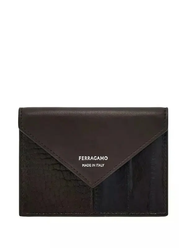 FERRAGAMO Envelope-style Card Holder - Brown