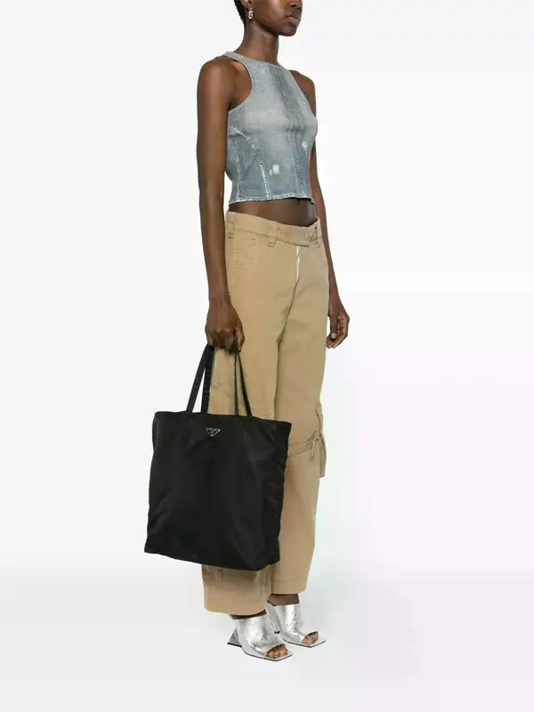Prada 1990s Tessuto Robot Tote Bag