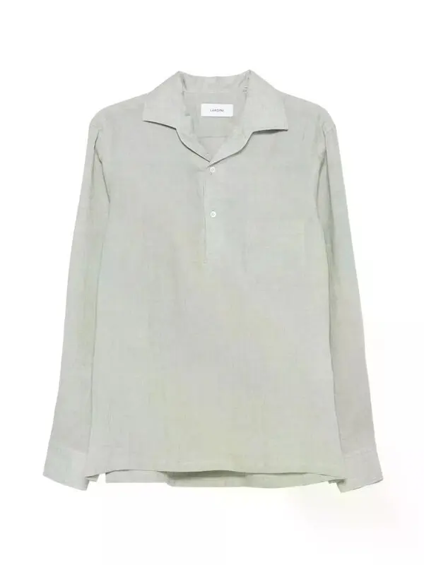 LARDINI Chest-pocket Polo Shirt - Green