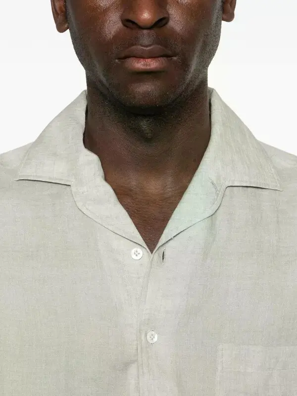 LARDINI Chest-pocket Polo Shirt - Green