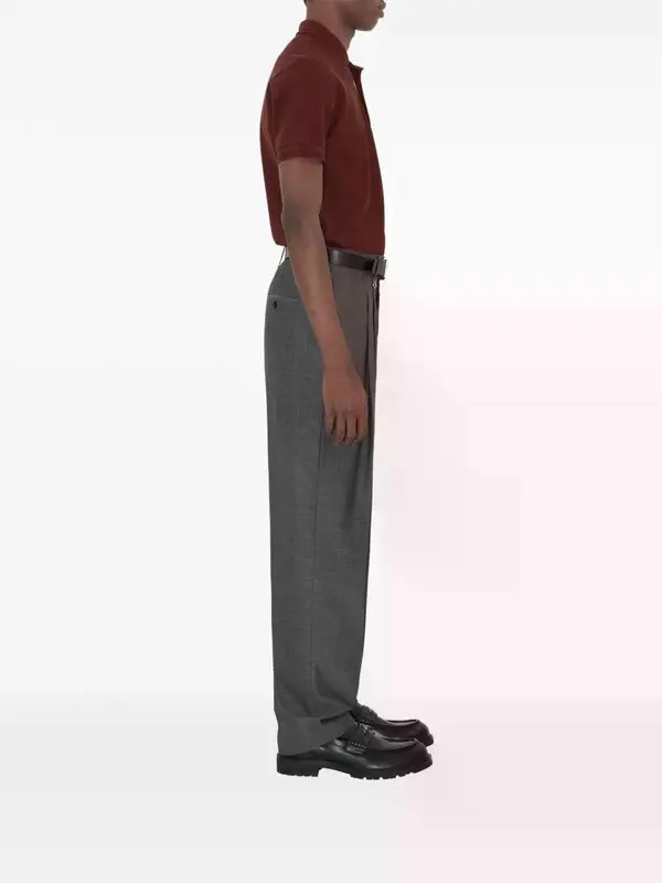 Burberry Slim Fit Cotton Piqué Polo Shirt With Equestrian Knight Design - Red