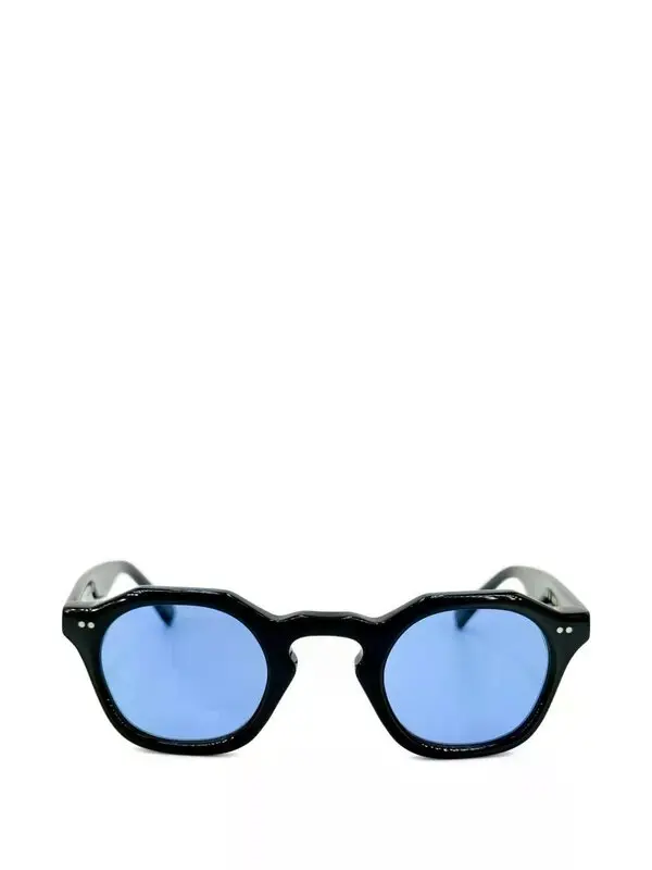 JOSEF MILLER Milton Round Frame Sunglasses - Black
