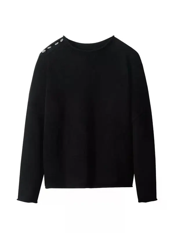 PROTÉMOA Button Shoulder Sweater