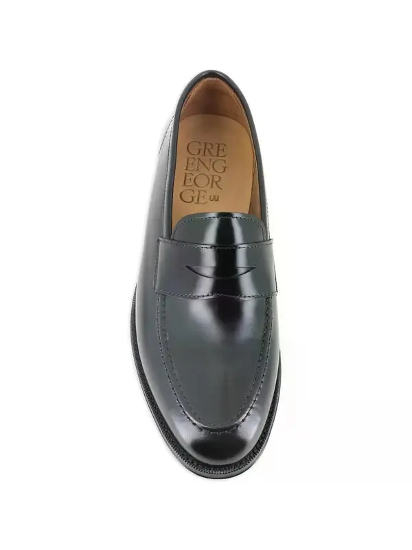 GREEN GEORGE Polished Leather Loafers