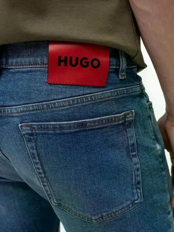 Hugo Logo Patch Jeans