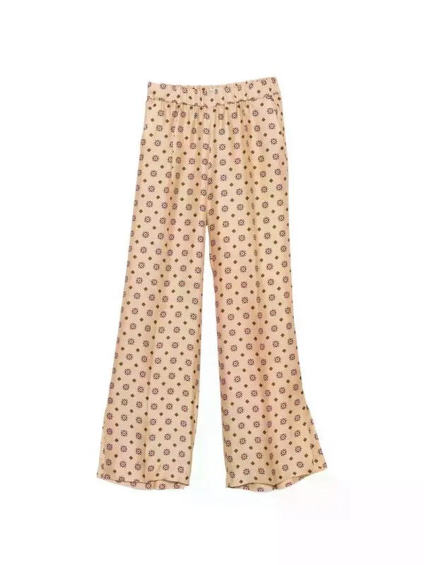 Alberto Biani Printed Trousers - Neutrals