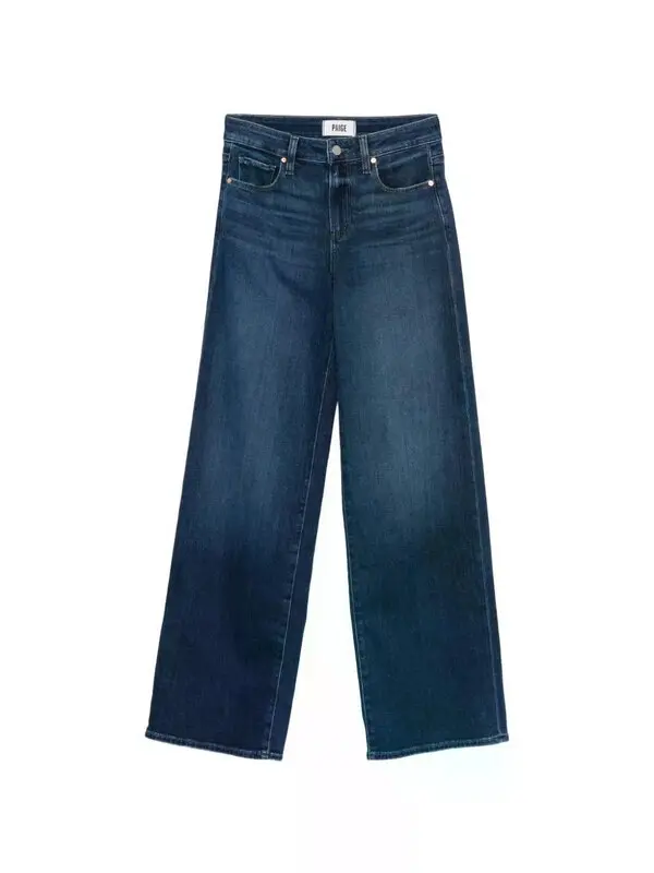 Paige Wide-leg Five-pocket Jeans - Blue