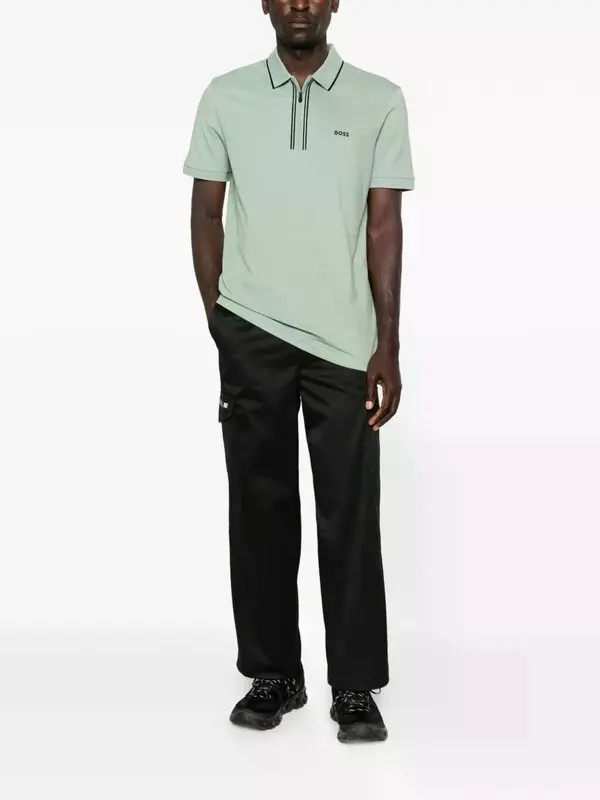 BOSS Active Slim-fit Polo Shirt In Moisture-wicking Stretch Cotton