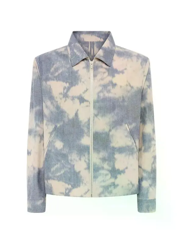 LANEUS Tie-dye Zip Jacket