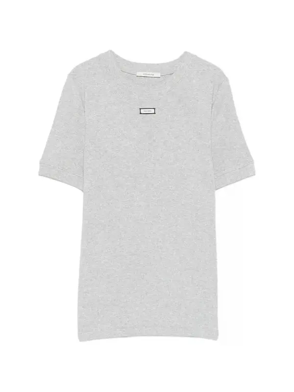 ENTIRE STUDIOS Ribbed Logo Label T-shirt - Grey