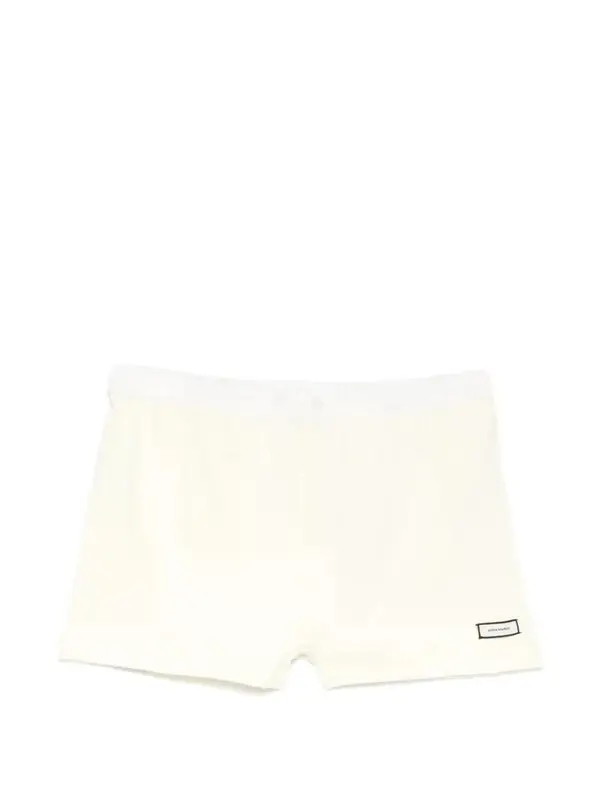 ENTIRE STUDIOS Elastic-waist Mini Shorts - Yellow