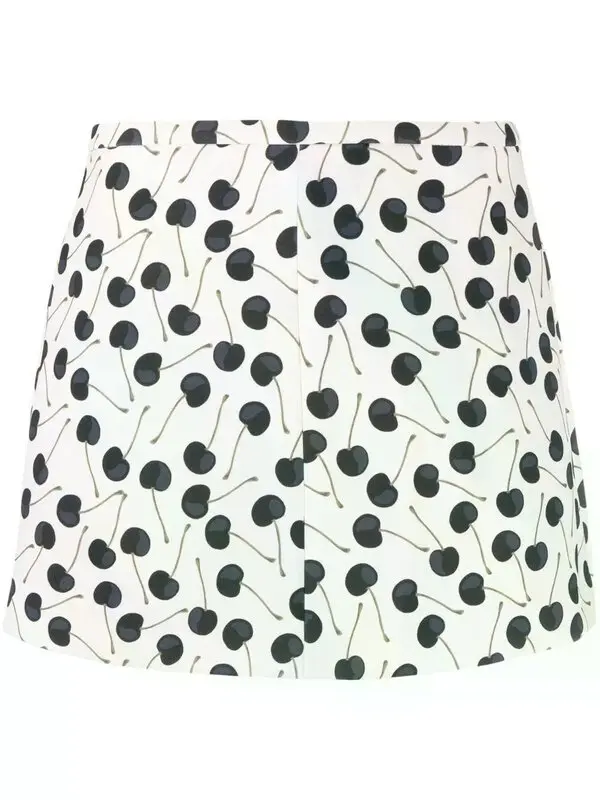 Red Valentino Cherry Print Mini Skort