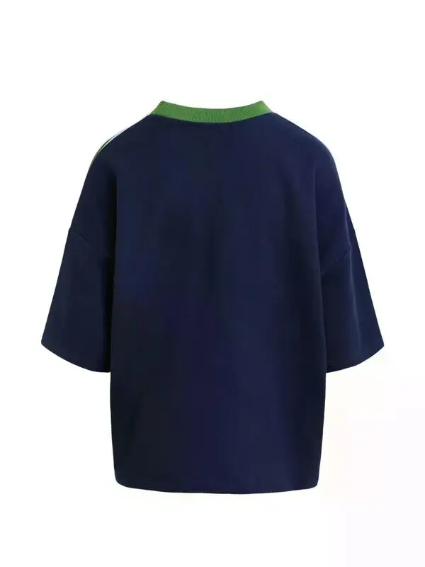 Essentiel Antwerp Striped Embroidered Sweatshirt