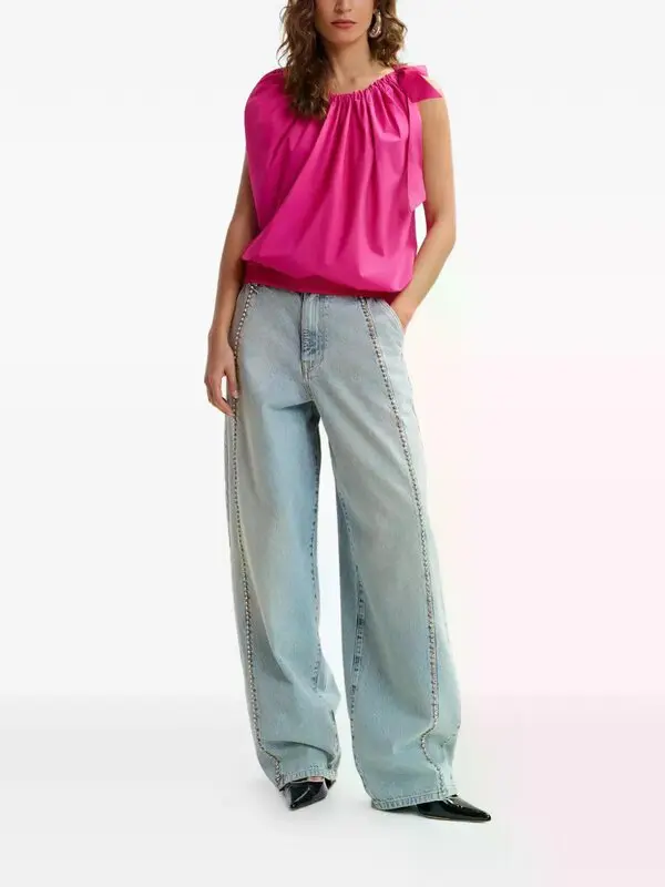 Essentiel Antwerp Rhinestone Embellished Light Wash Jeans