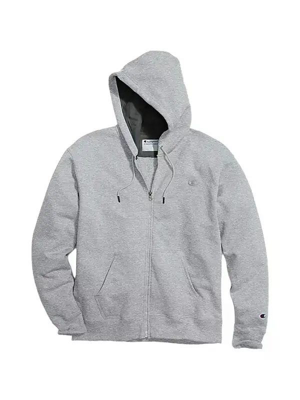 Champion Hooded Zipped Sweatshirt - Grey