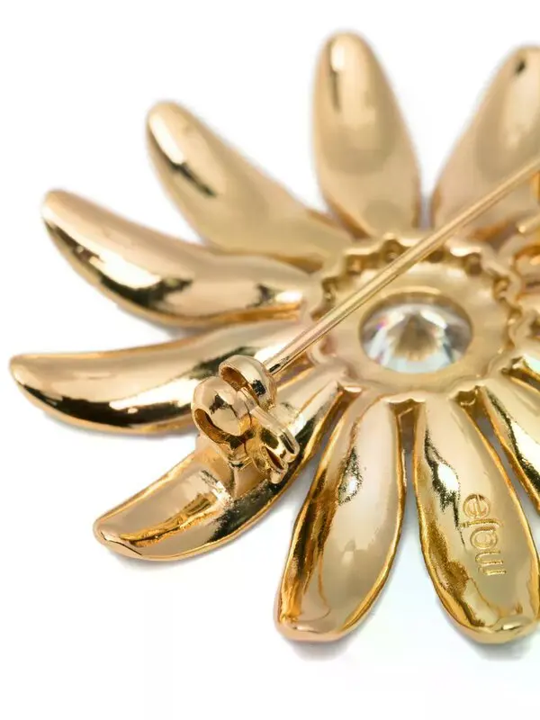 Maje Daisy Brooch With Faceted Stones