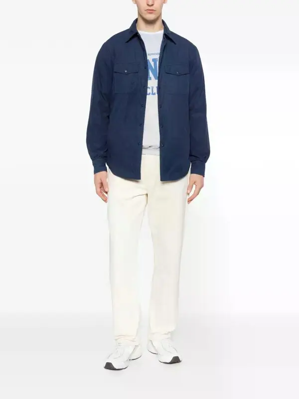 Aspesi Mod. 13 Buttoned Chest-pocket Cotton Overshirt