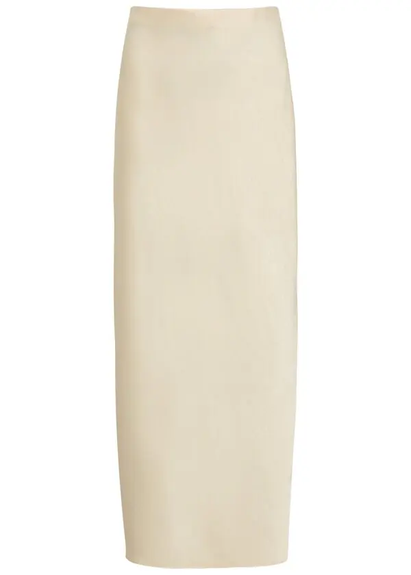 Vince Satin Maxi Skirt - Cream