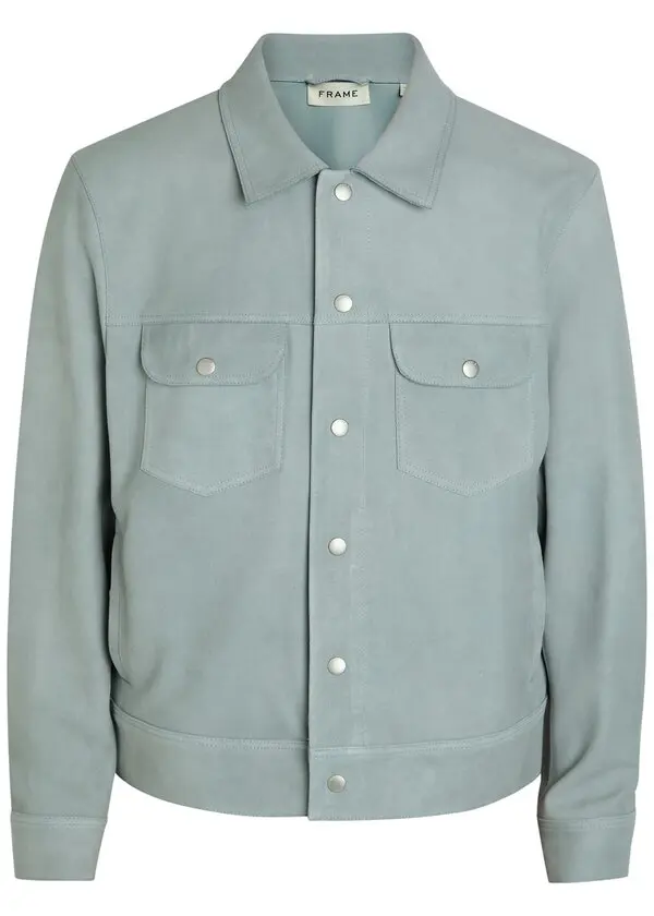 FRAME Suede Trucker Jacket