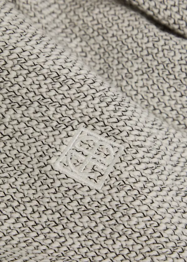ANINE BING Kam Marled Cotton-blend Shorts