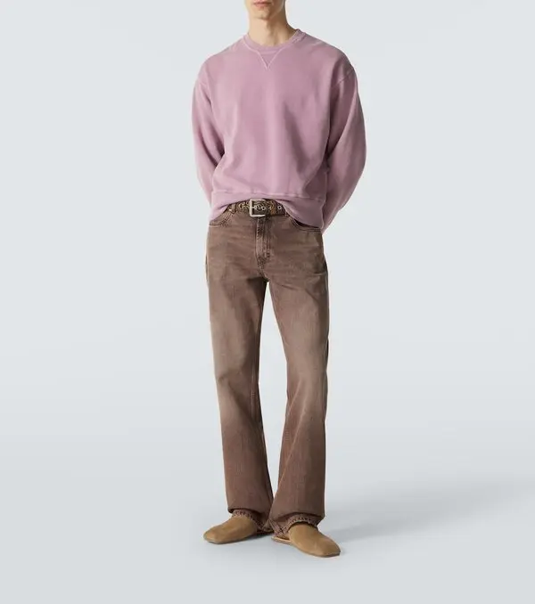Our Legacy Base Cotton Fleece Sweatshirt - Pink