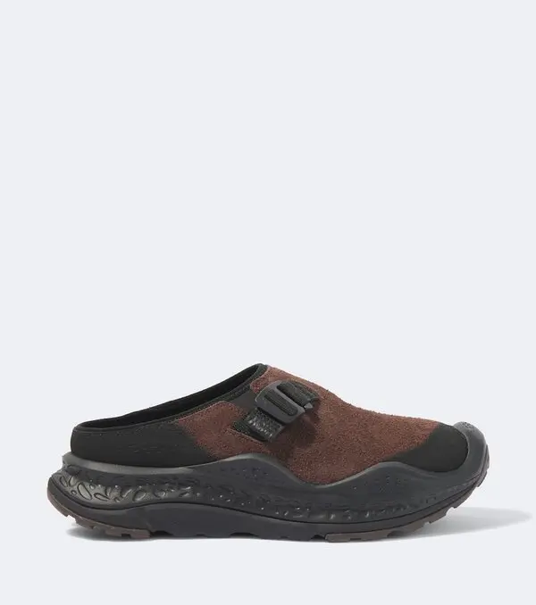 Hoka One One Ora Primo Ext Suede Mules - Brown