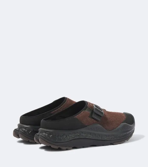 Hoka One One Ora Primo Ext Suede Mules - Brown