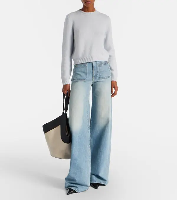 Khaite Leta Cashmere Crewneck Sweater
