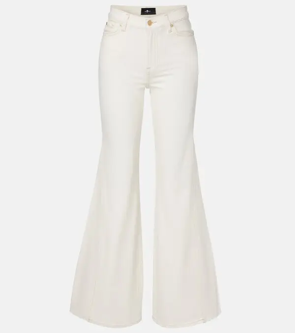 7 For All Mankind Paneled Flared Jeans