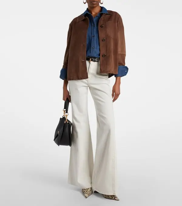 7 For All Mankind Paneled Flared Jeans