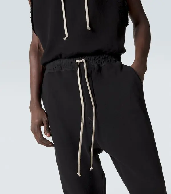 Rick Owens Tecuatl Cotton Jersey Terry Sweatpants