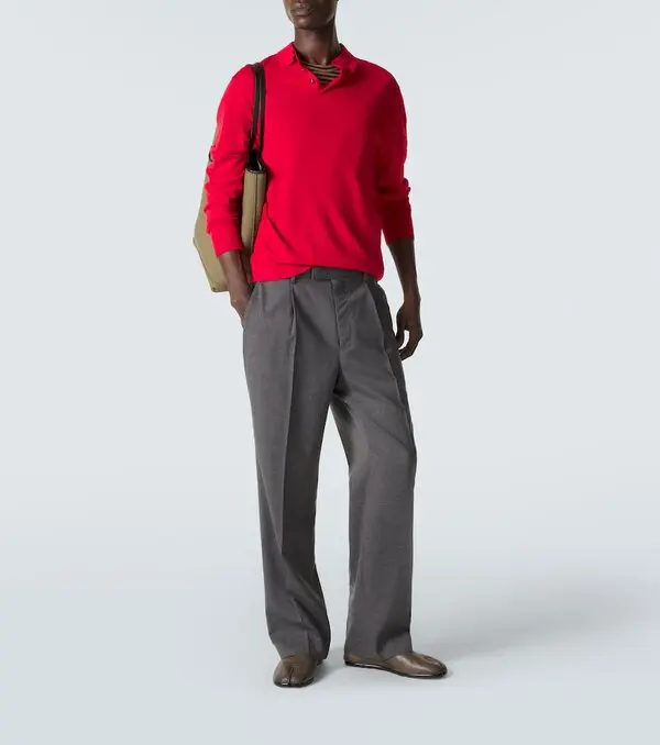 ALLUDE Virgin Wool Polo Shirt