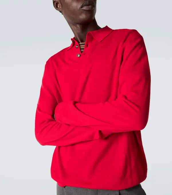 ALLUDE Virgin Wool Polo Shirt