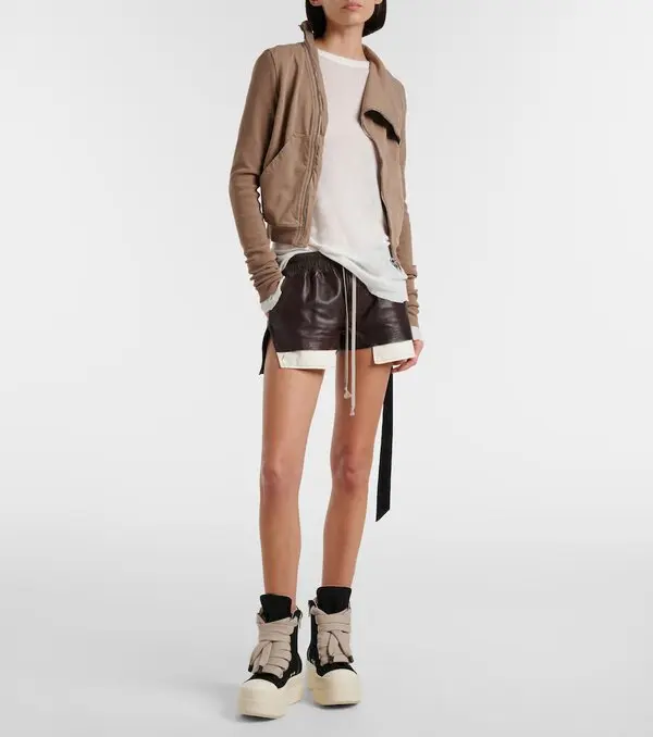 Rick Owens Oversized Cotton Jersey Sweatshirt - Brown