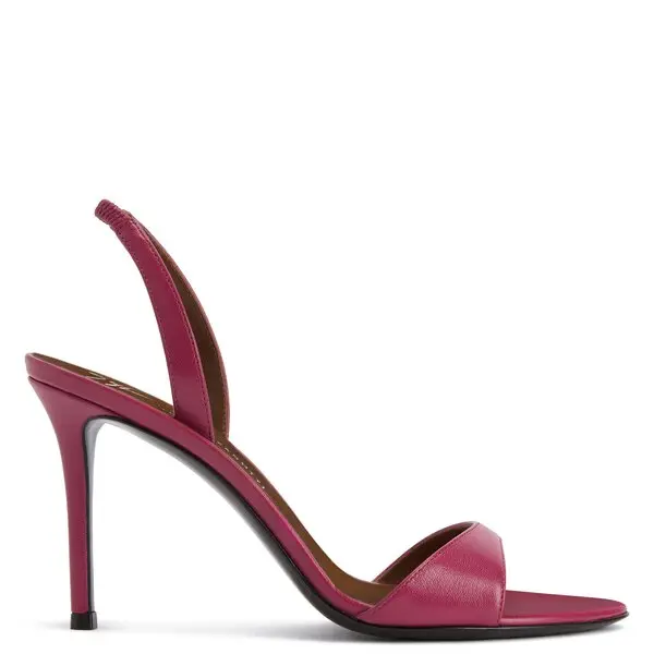 GIUSEPPE ZANOTTI Lilibeth 90 Leather Slingback Sandals - Pink