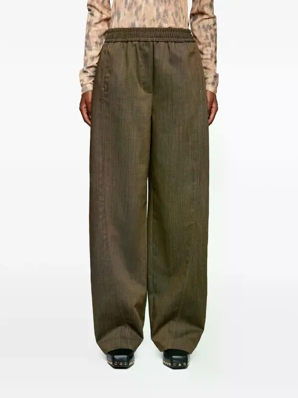 GANNI Elasticated Waistband Trousers