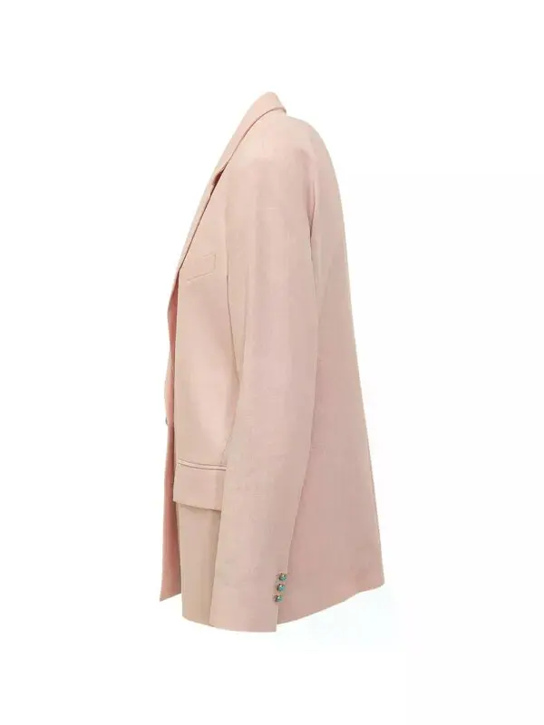 A PAPER KID Button Linen Jacket