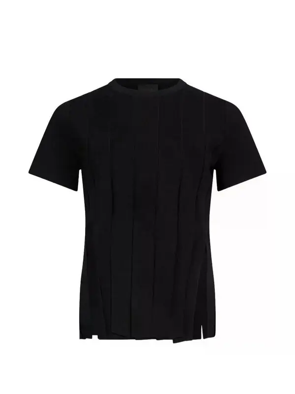 Liu Jo Fringed Short-sleeve Sweater - Black